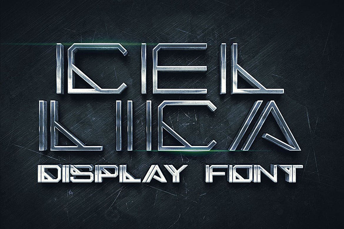 Cellica-显示字体无衬线字体装饰性cellica display font - 摄视觉