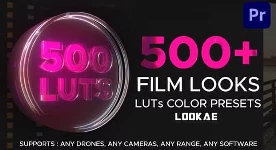 PR模板-500种视频调色预设+LUT独立文件 LUTs Color Presets for Premiere Pro - 摄视觉